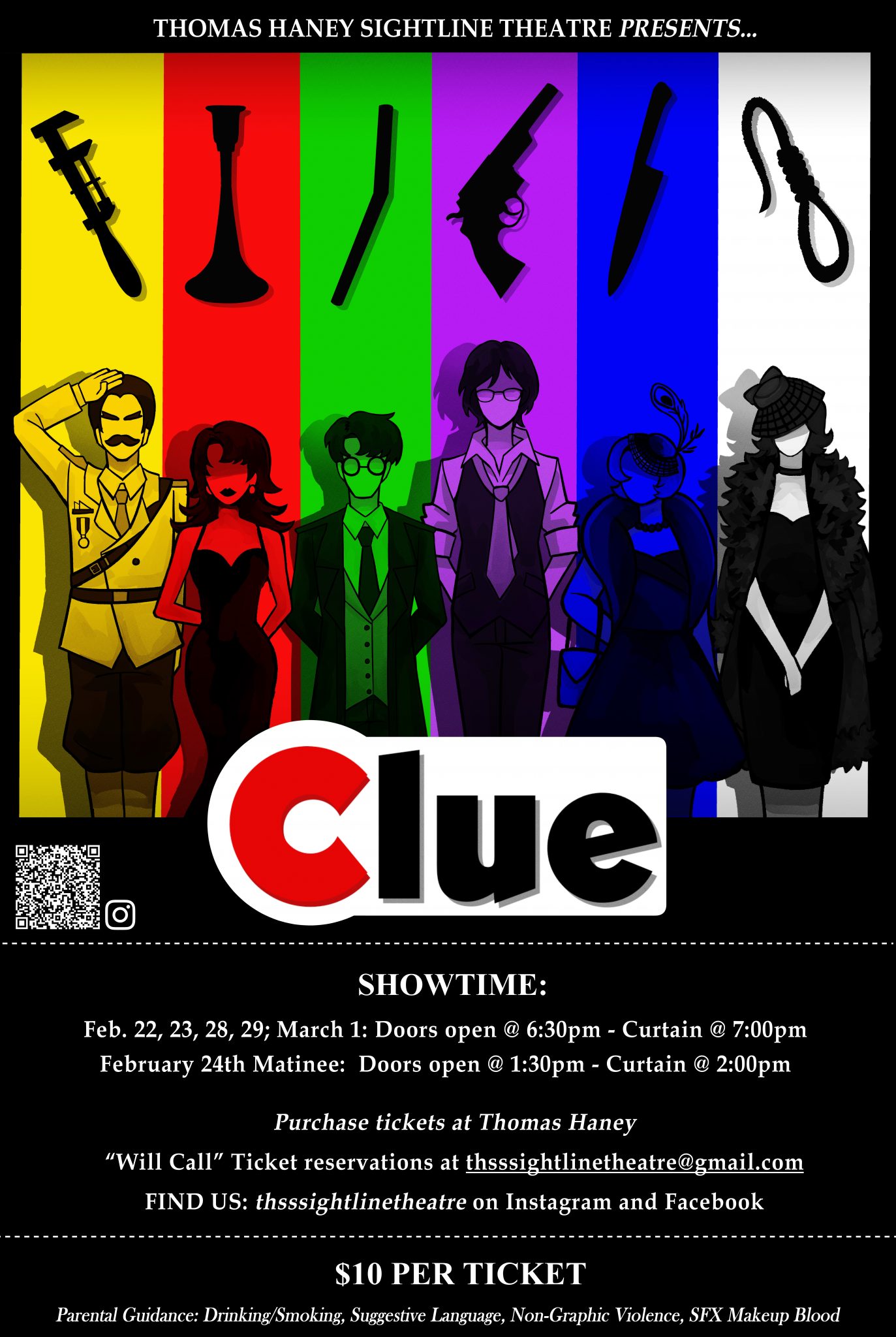 Whodunit? Thomas Haney Sightline Theatre presents Clue: On Stage ...